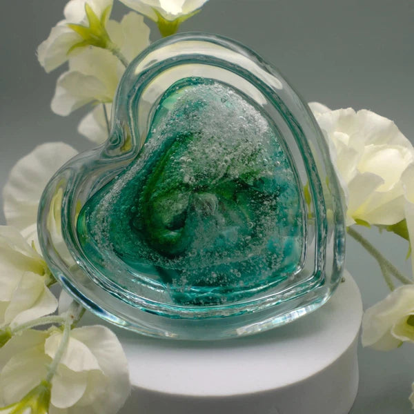 Cremation Ashes into Glass