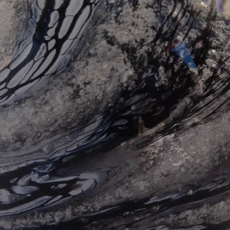 Cremation Ashes into Glass Wave Sculpture